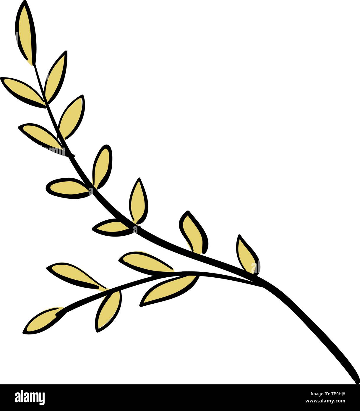 Zweig Baum Vektor illustration Sommer Herbst clipart clipart Natur Wald ...