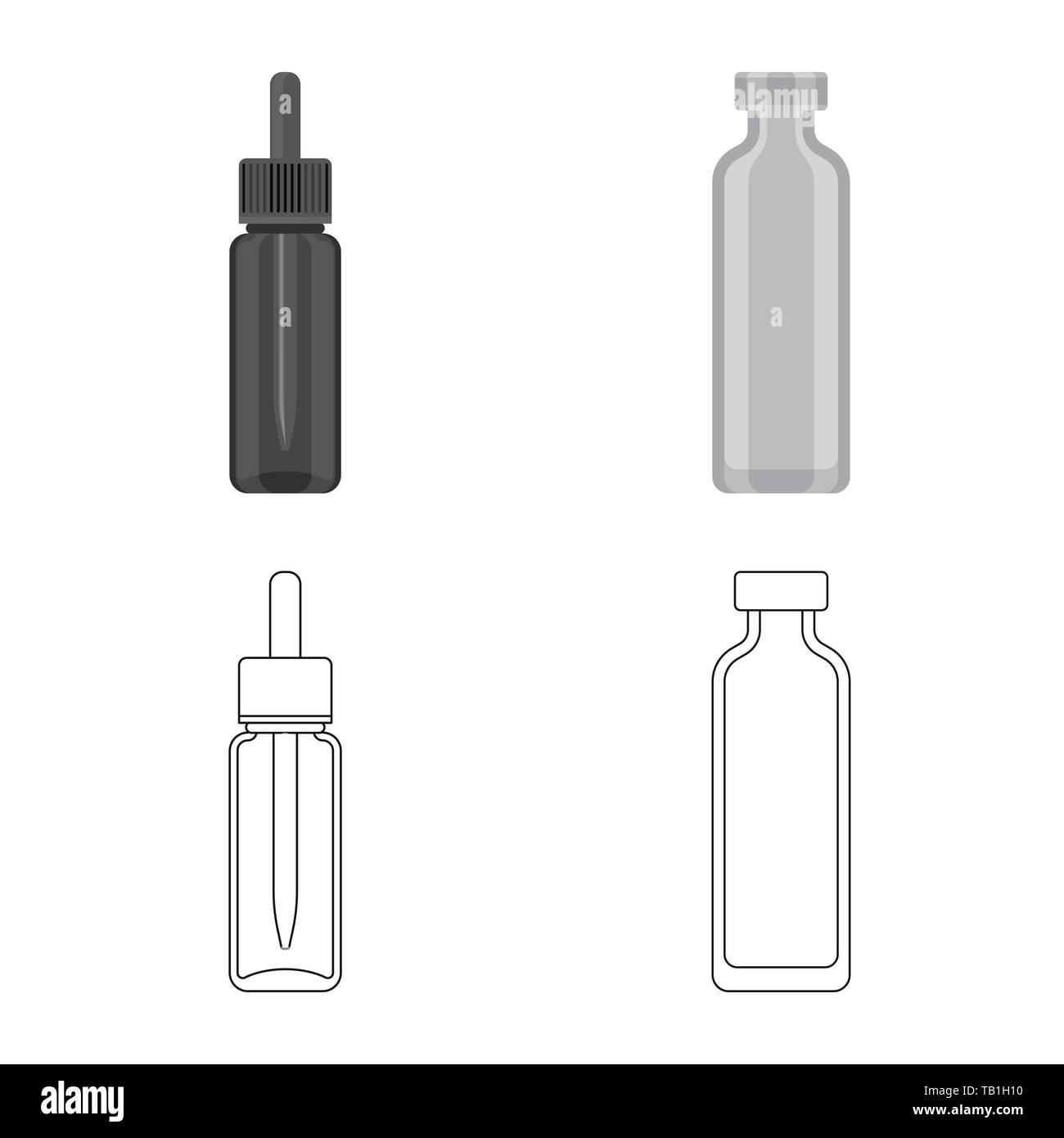 Vector Illustration von Retail und healthcare Logo. Satz von Retail und ...