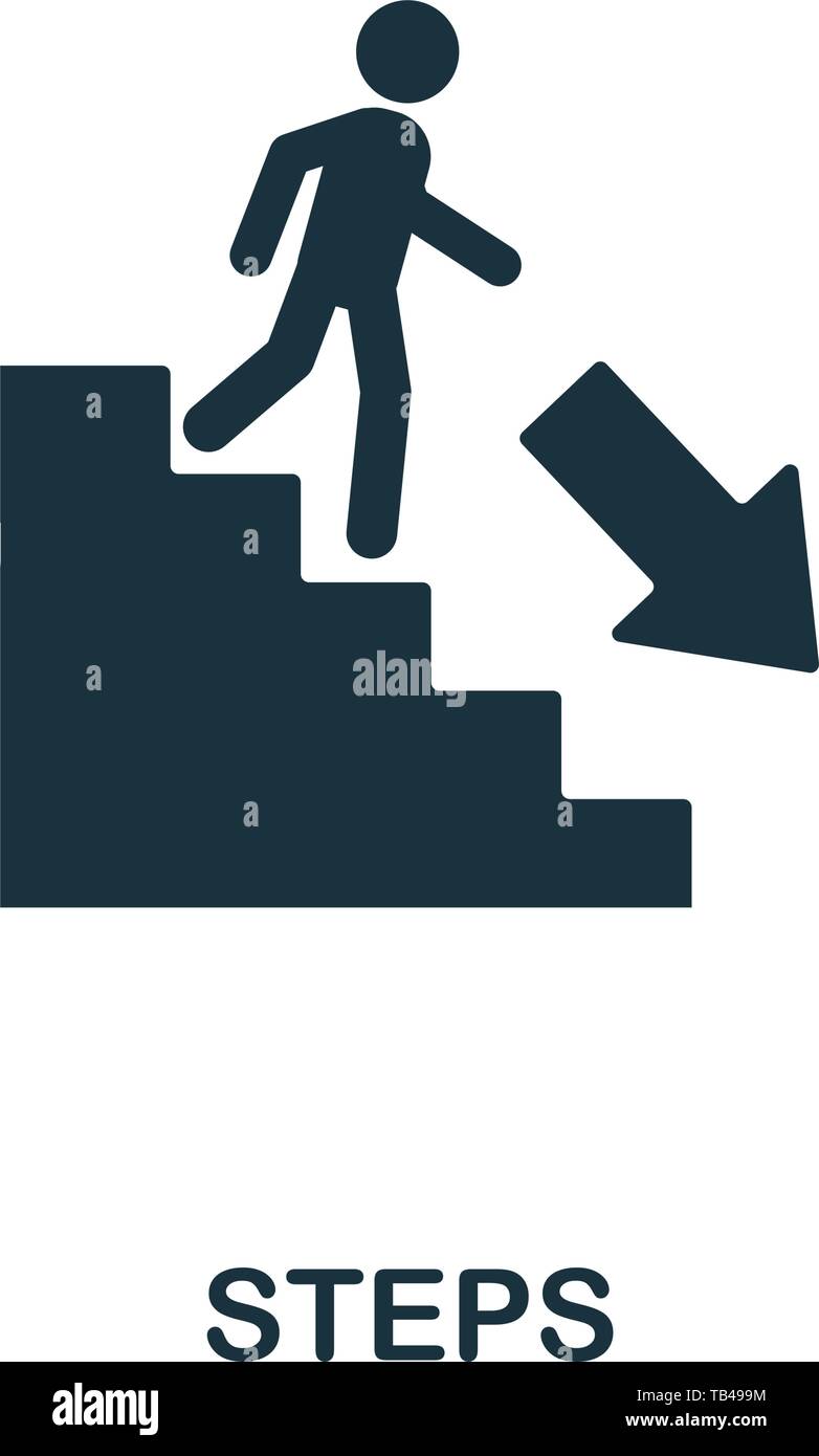 Schritte Symbol. Kreative element Design von Brandschutz icons ...