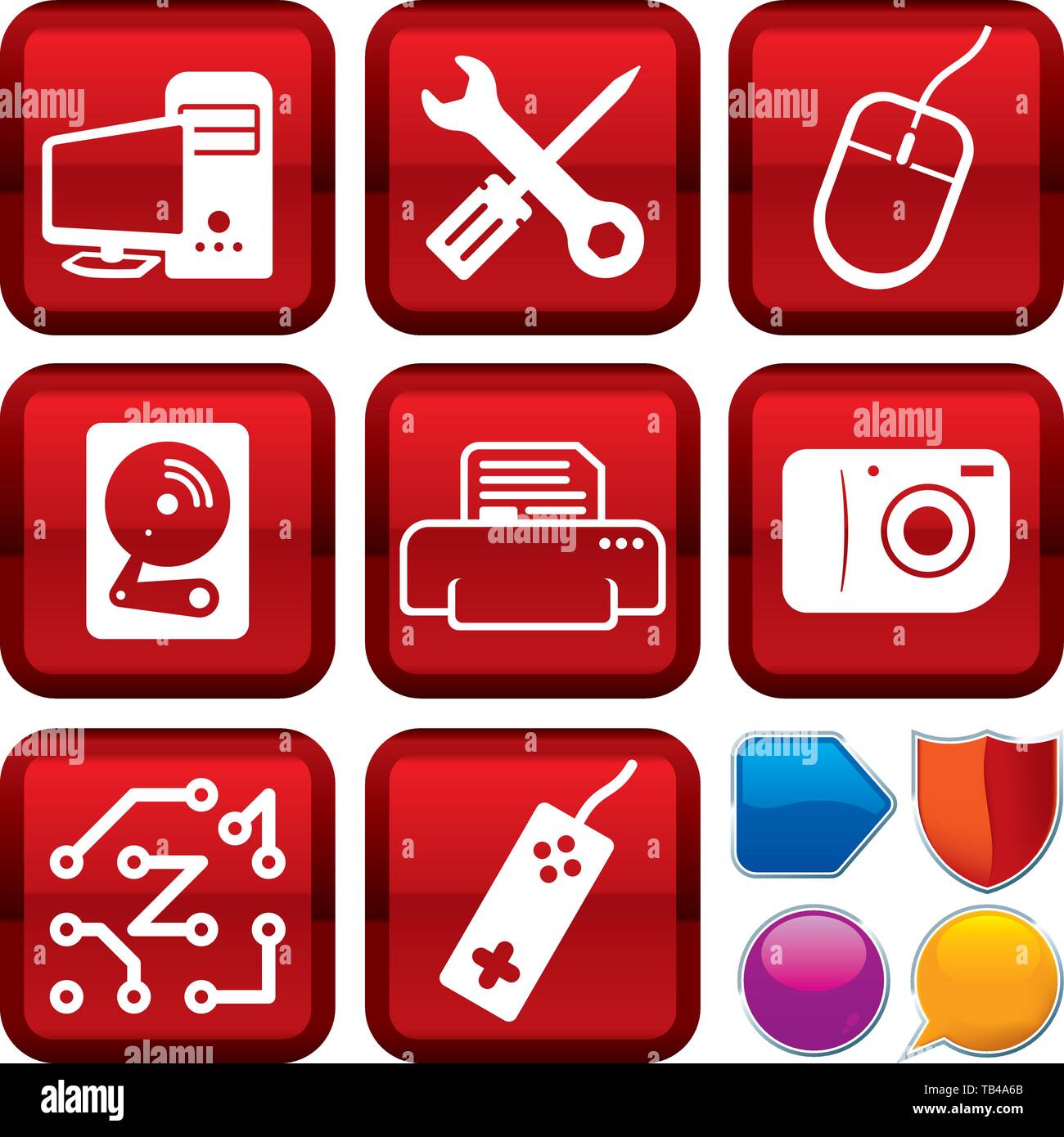 Computer hardware symbole -Fotos und -Bildmaterial in hoher Auflösung ...