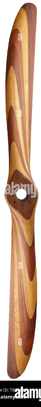 Ein Propeller für Fighter Dreidecker Fokker Dr. I, dunkelbraunes ...