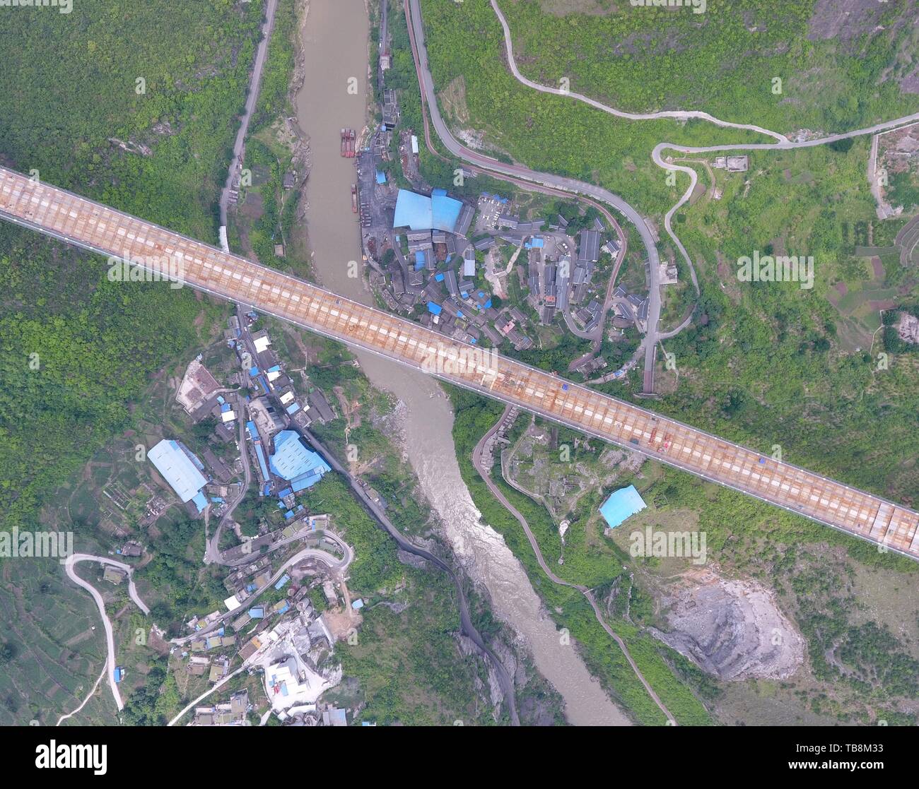 Chengdu. 31. Mai, 2019. Luftbild am 31. Mai 2019 zeigt die Chishui ...