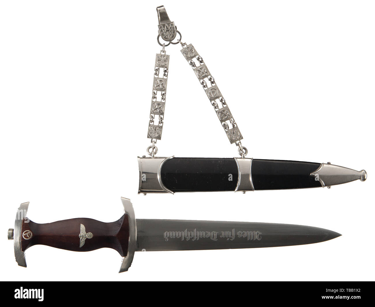 Die John PEPERA, einer Kollektion M 1936 NSKK Service Dolch, mit Kette ...