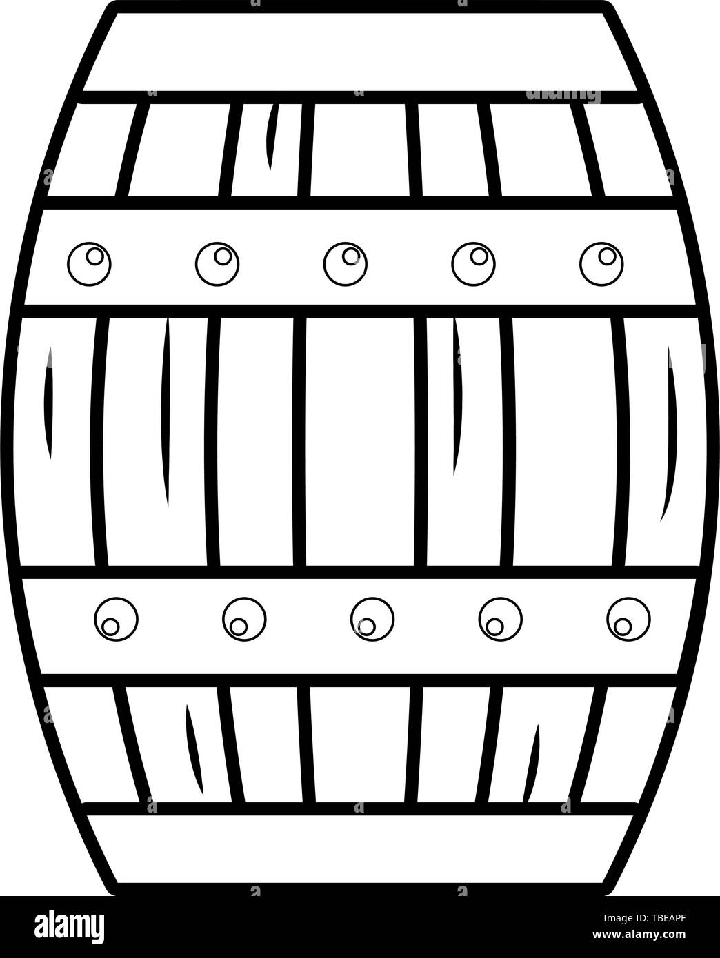 Holz Fass Design, Alte vintage Wein Alkohol Weingut und Bier Thema ...
