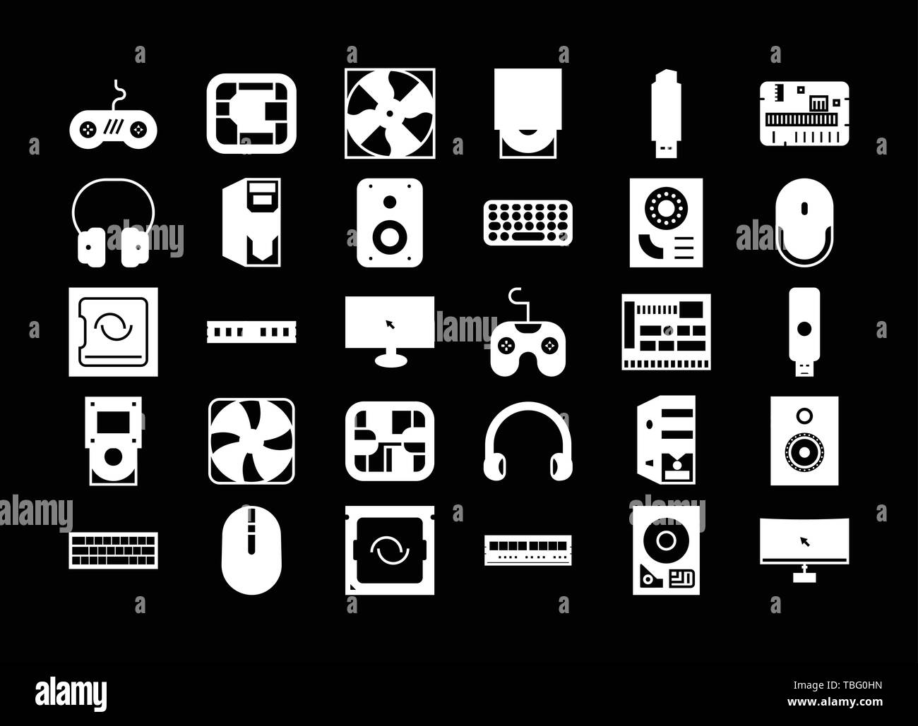 Computer hardware symbole -Fotos und -Bildmaterial in hoher Auflösung ...
