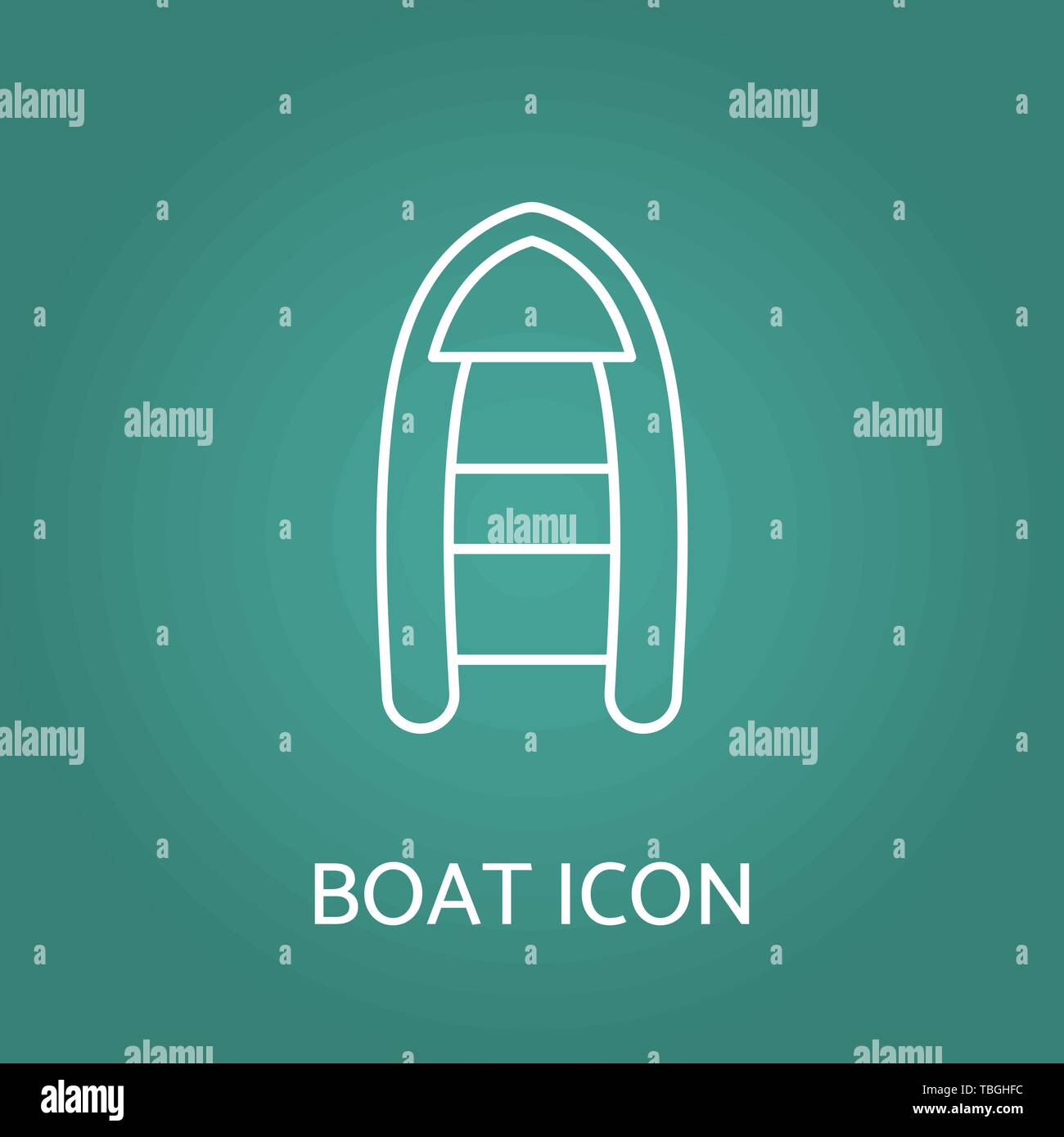 Boot-Symbol. Vector Illustration Stock-Vektorgrafik - Alamy