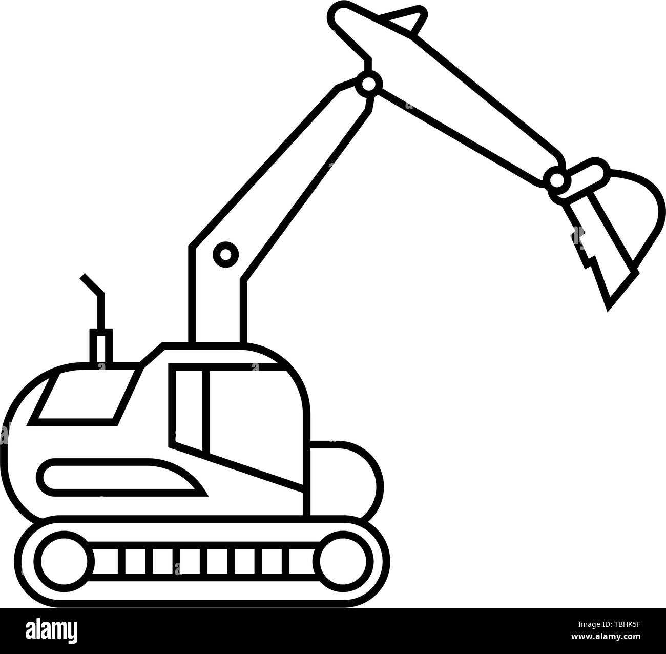 Bagger vektor vektoren -Fotos und -Bildmaterial in hoher Auflösung – Alamy