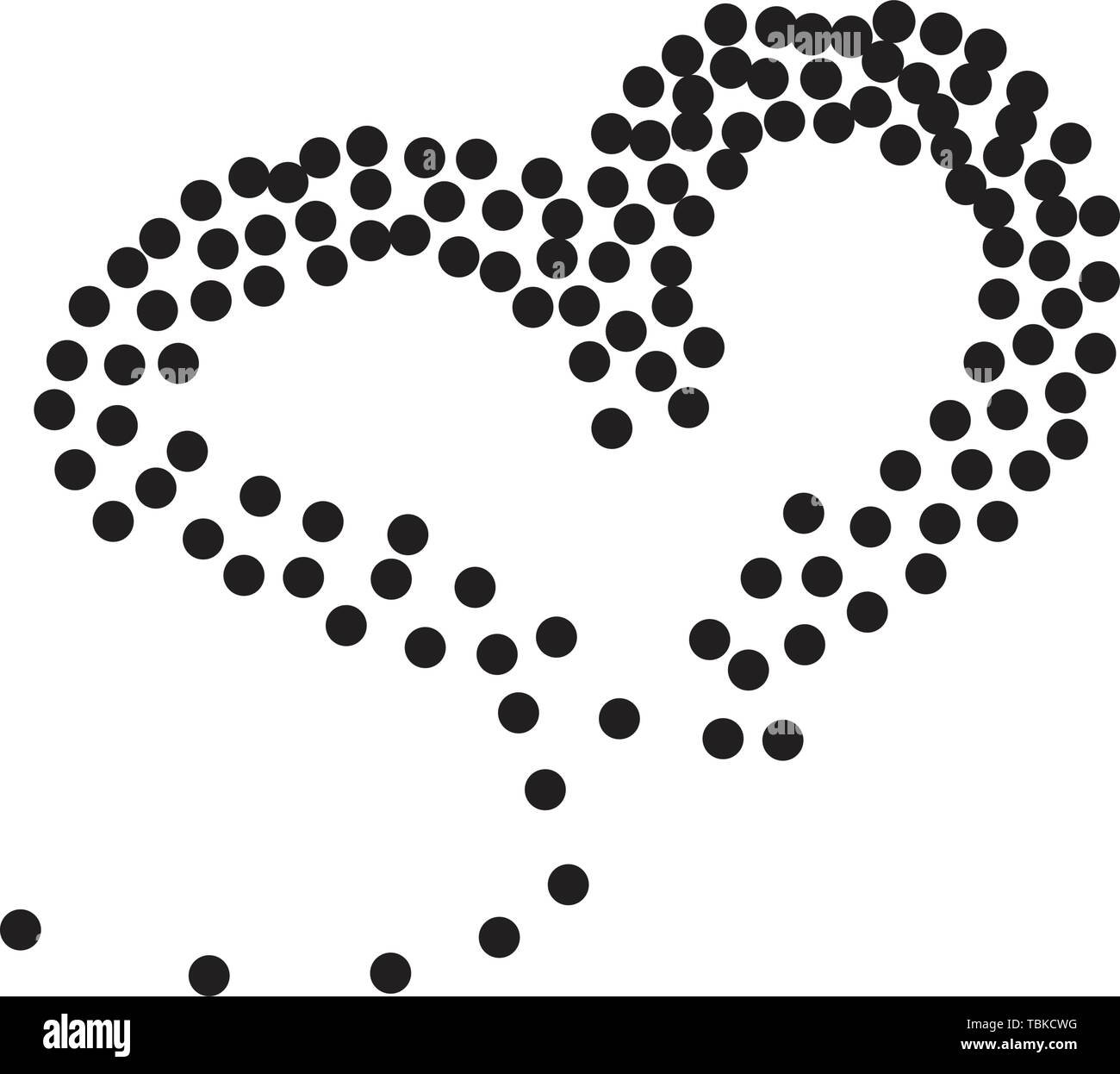 Herz Symbol Vektor. Die vollkommene Liebe Symbol, stilvolle Liebe ...