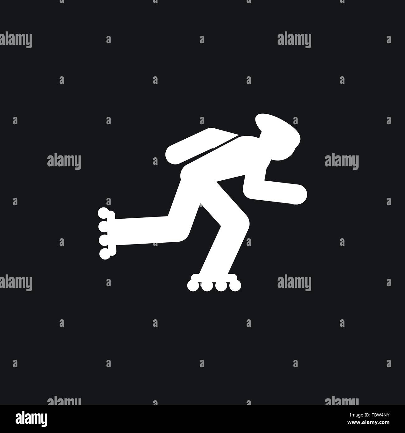 Skating Symbol vektor Symbol Stock-Vektorgrafik - Alamy