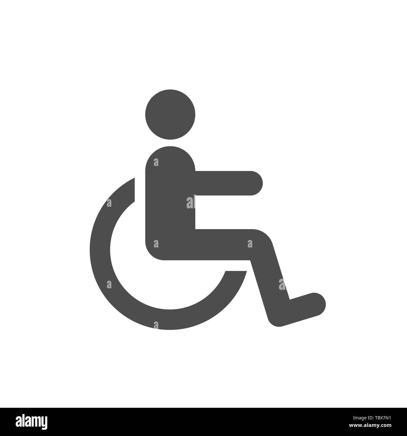 Behindertenparkplatz symbol Stock-Vektorgrafiken kaufen - Alamy