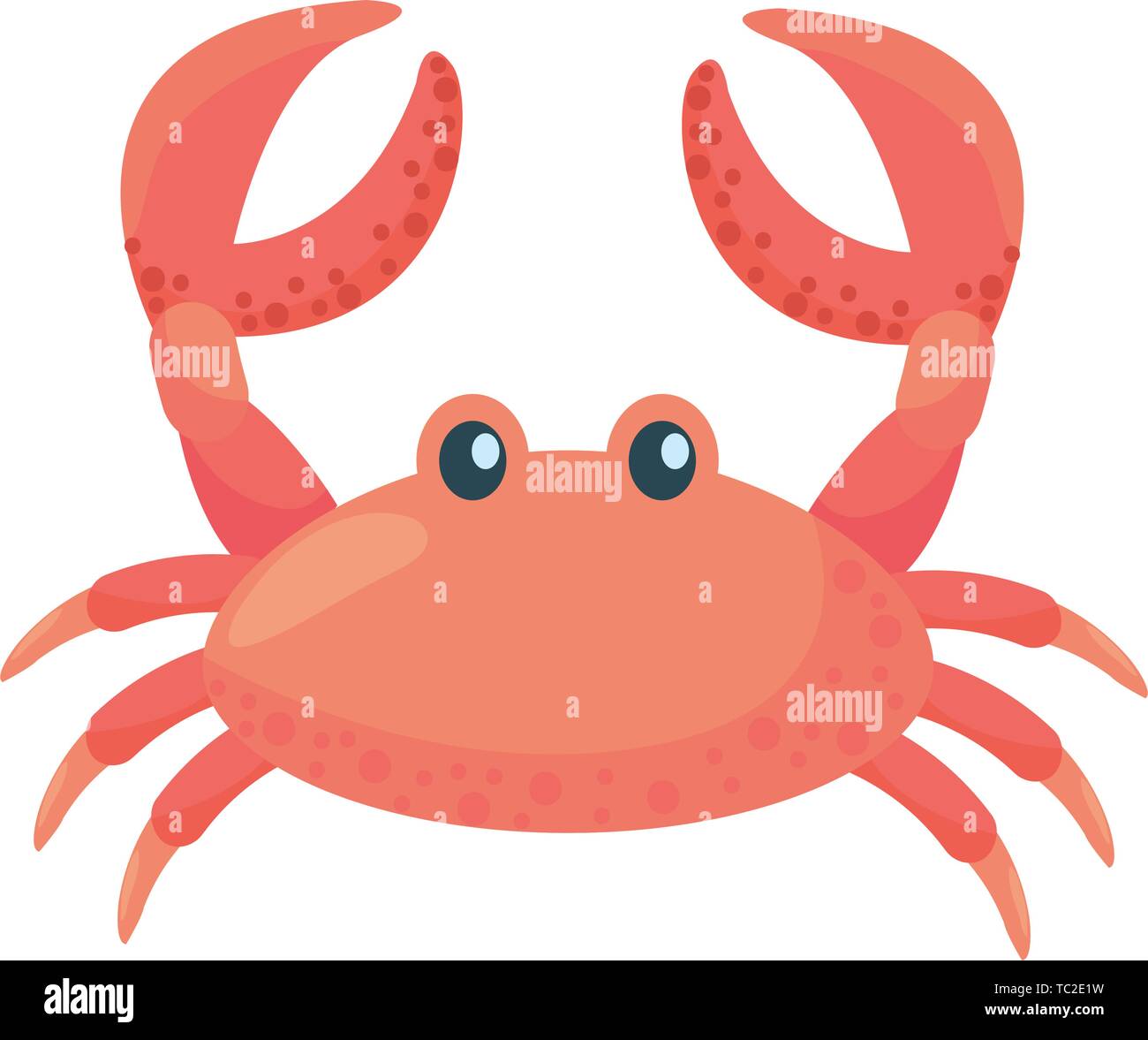 Krabbe cartoon Design, Meer Natur Strand Unterwasser- und Aquarium ...