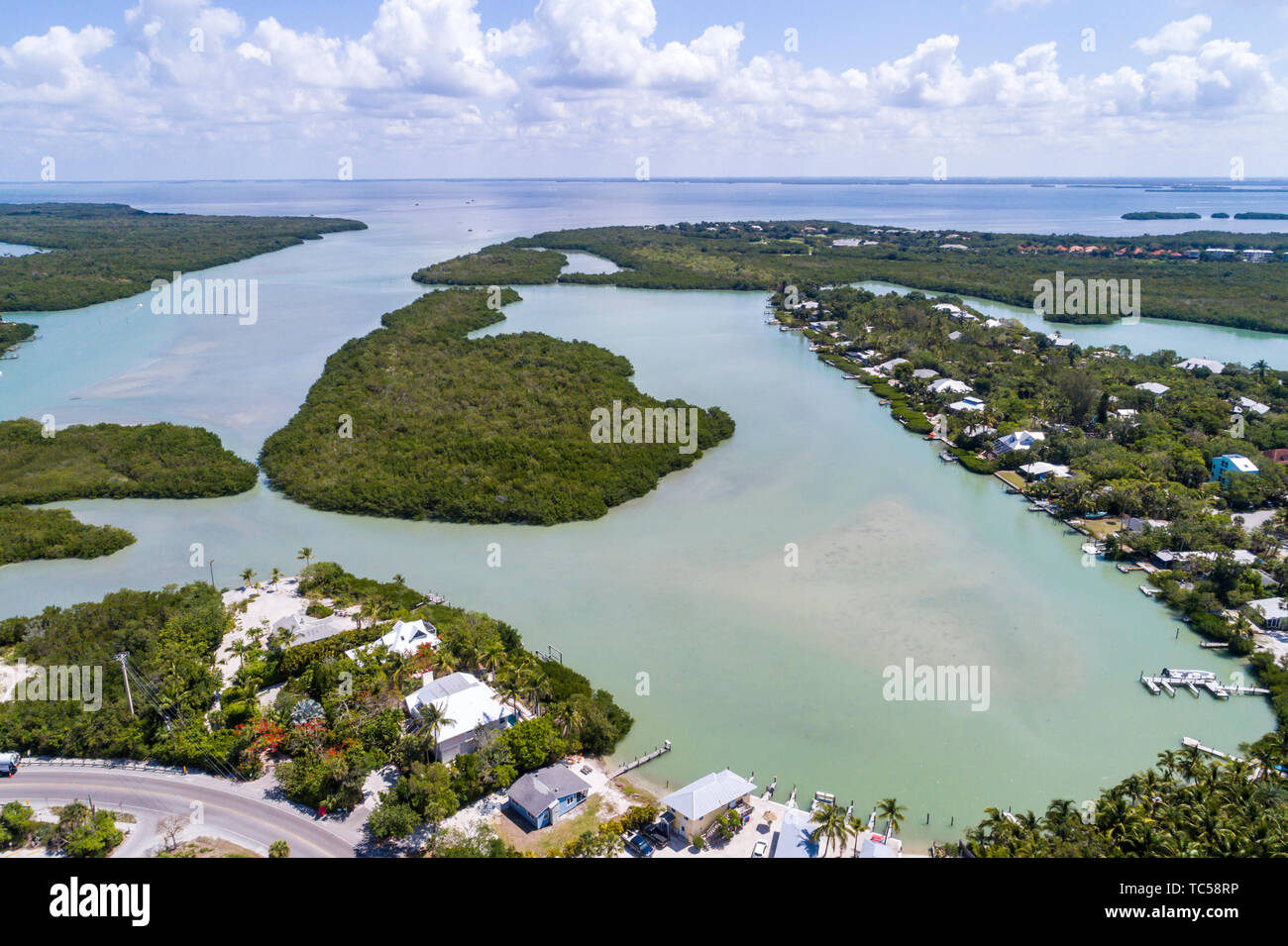 Sanibel Island Florida, Golf von Mexiko, Sanibel Captiva Road, Dinkins ...