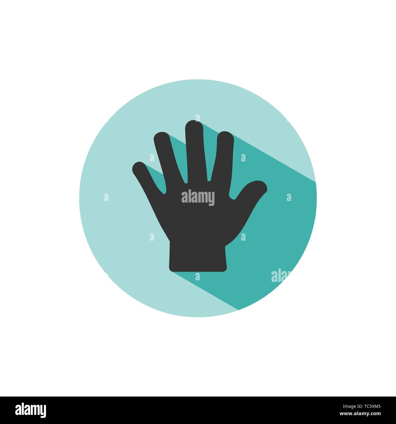 Offene hand piktogramm Ausgeschnittene Stockfotos und -bilder - Alamy