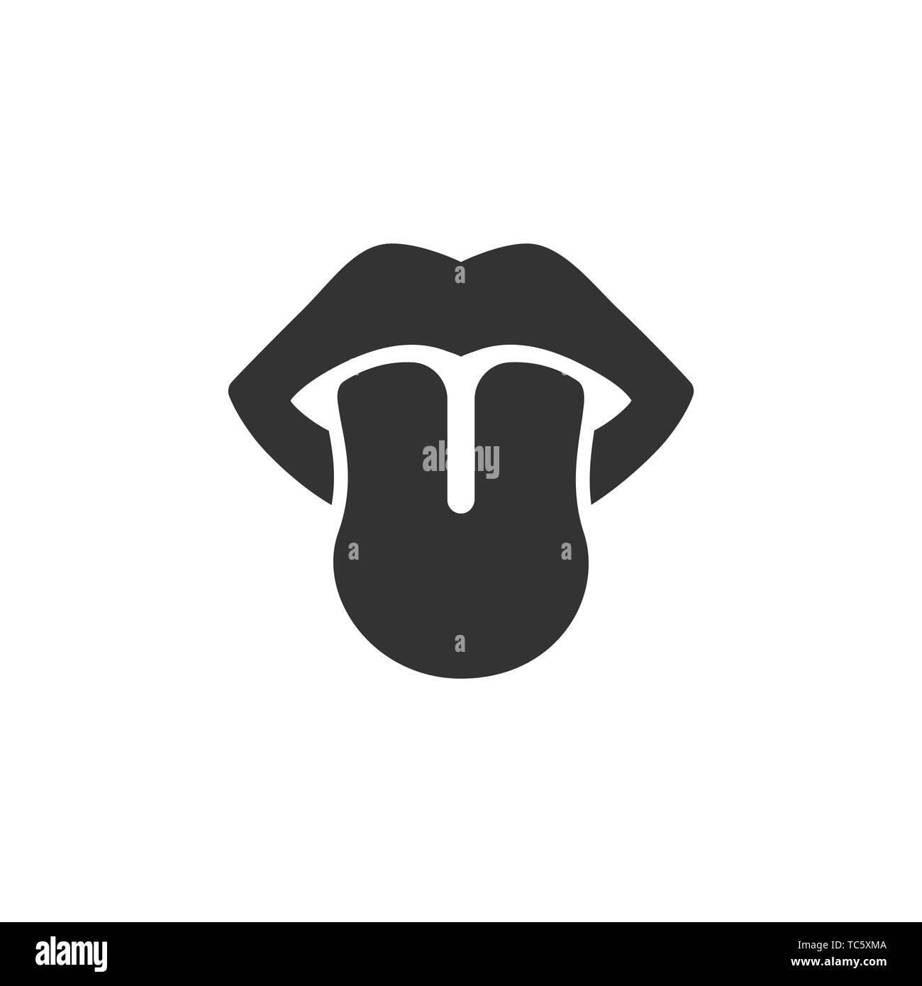 Zunge und mund symbol vektor vektoren -Fotos und -Bildmaterial in hoher ...