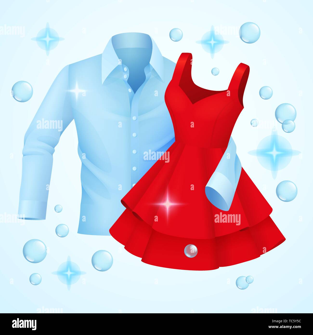 Rote weiße blaue kleidung Stock-Vektorgrafiken kaufen - Alamy