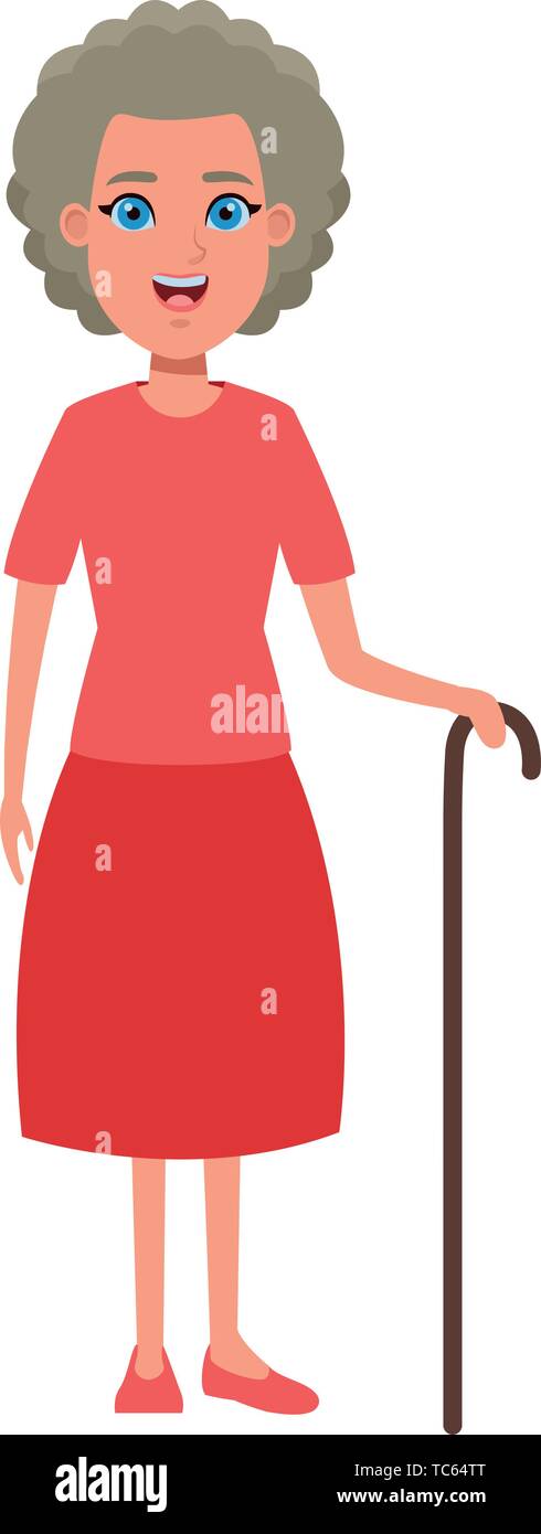 Senior cane cartoon illustration -Fotos und -Bildmaterial in hoher ...