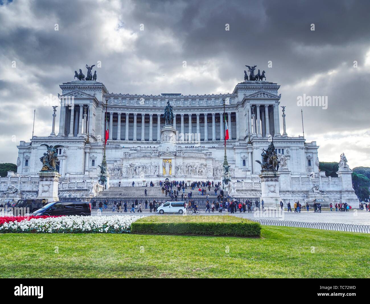 Denkmal Vittorio Emanuele Rom Stockfotos und -bilder Kaufen - Alamy