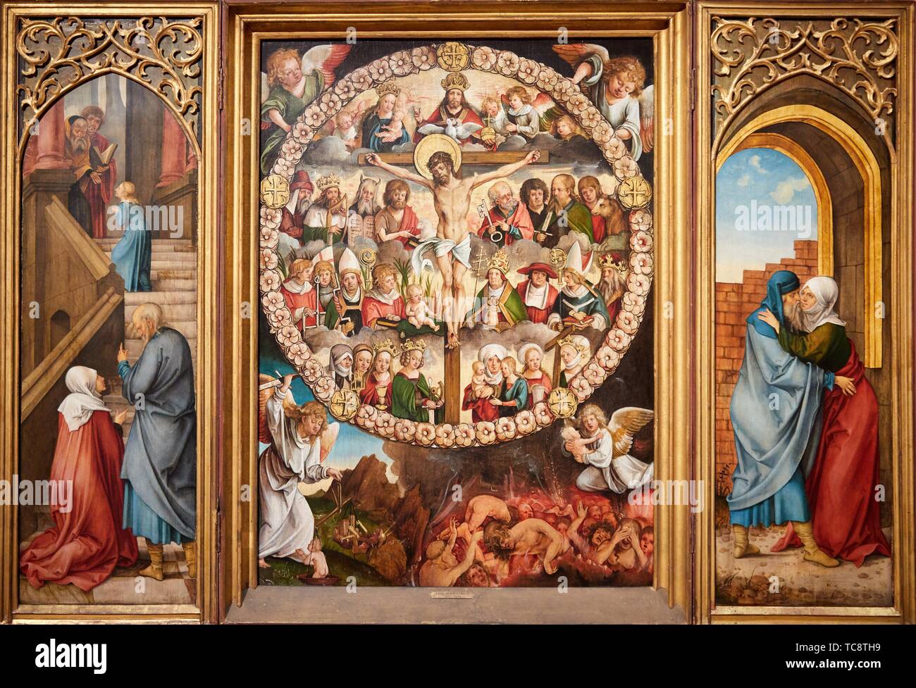 Triptychon Des Rosenkranzes Stockfotos und -bilder Kaufen - Alamy