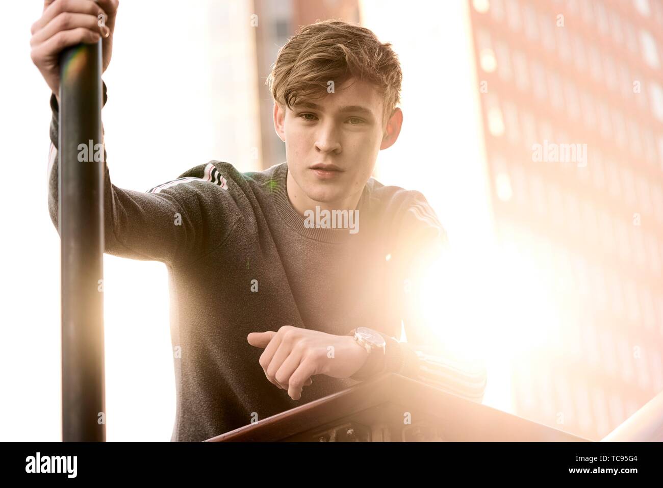 Junge Modell Mann, in Hamburg, Deutschland Stockfotografie - Alamy