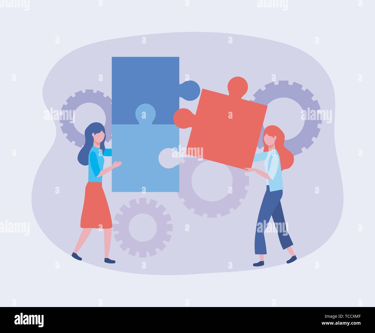 Teamwork Oder Teamarbeit Stock-Vektorgrafiken kaufen - Alamy