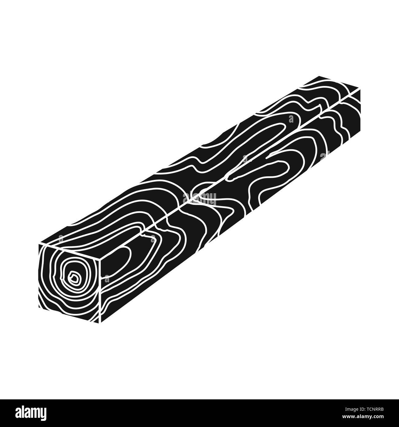 Vector Illustration von Holz und Stück Logo. Sammlung von Holz und ...