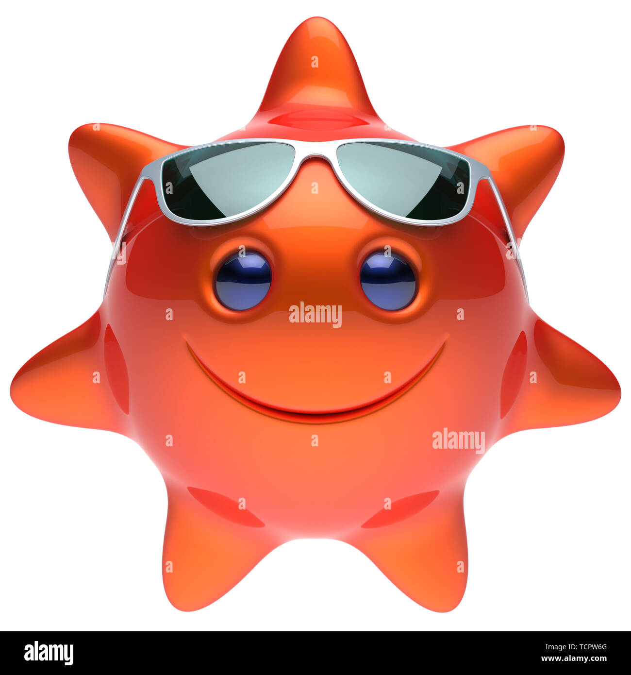 Stern Sonne smiley Sonnenbrille fröhlichen Sommer lächeln Cartoon ball ...