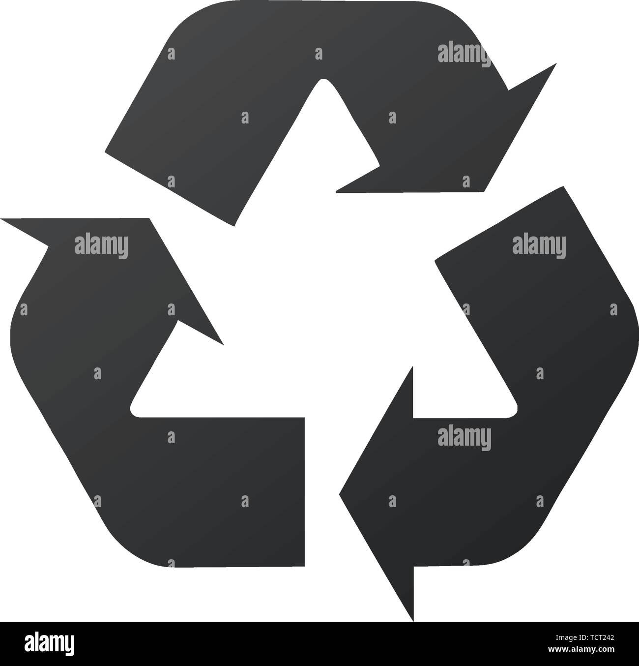 Bereiten Sie Zeichen drei Pfeil Dreieck. Die Wiederverwendung oder das ...