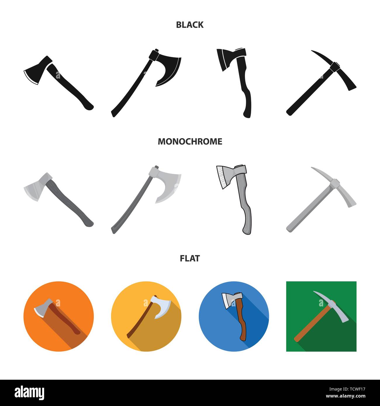 Pick, Garten, Spitzhacke, Skizze, Industrie, schrulligen, Sketchy, Axt ...