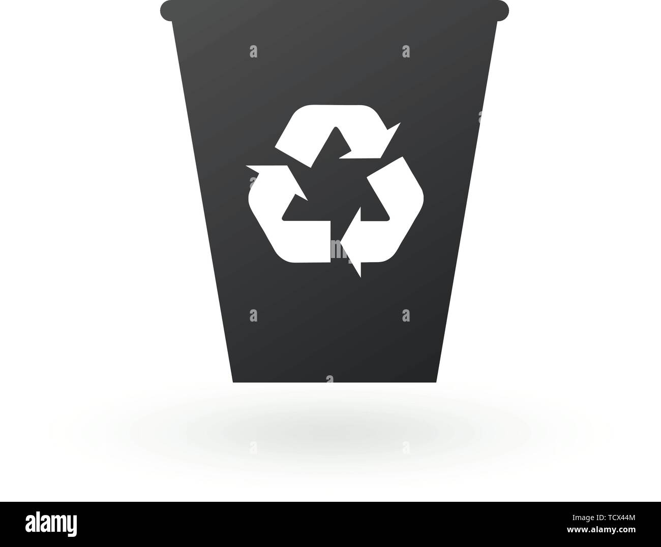 Papierkorb Vektor icon. Wiederverwendung Symbol oder zu reduzieren ...