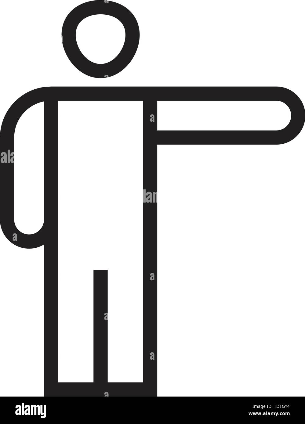 Menschliche pose Symbol Graphic Design template Vector Illustration ...