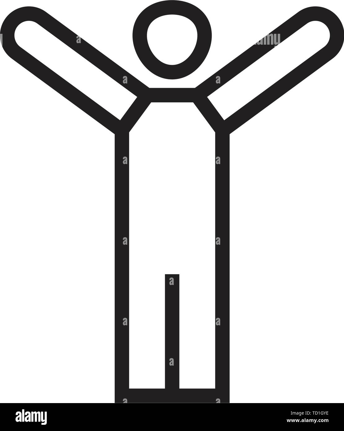 Menschliche pose Symbol Graphic Design template Vector Illustration ...