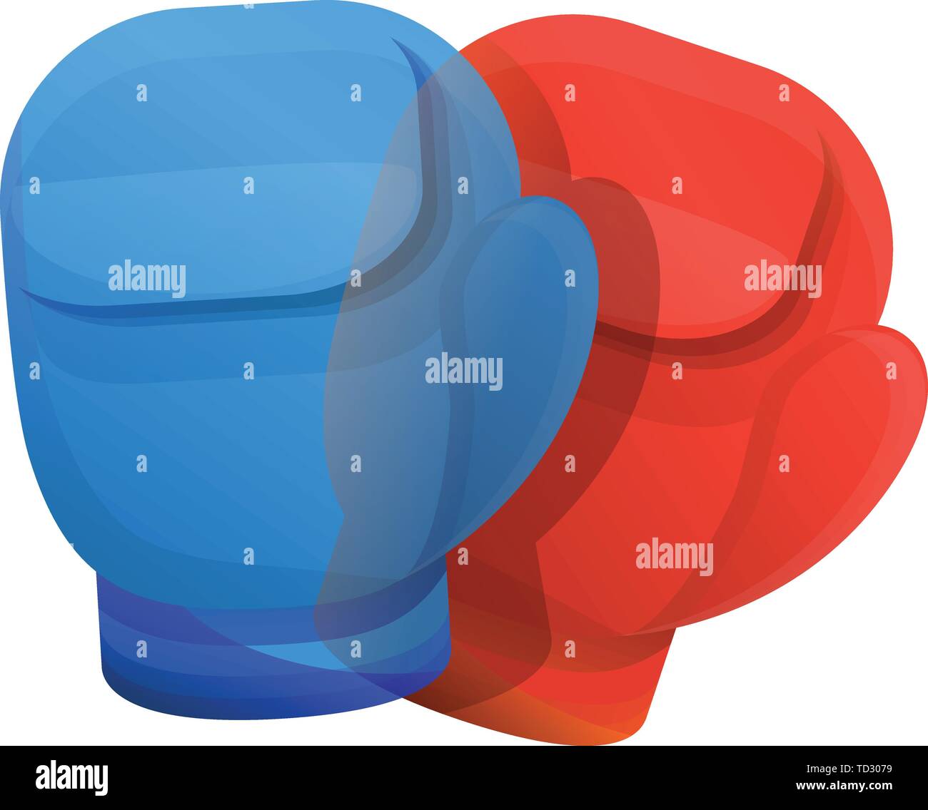 Red Boxing Gloves Icon Cartoon Stockfotos und -bilder Kaufen - Alamy