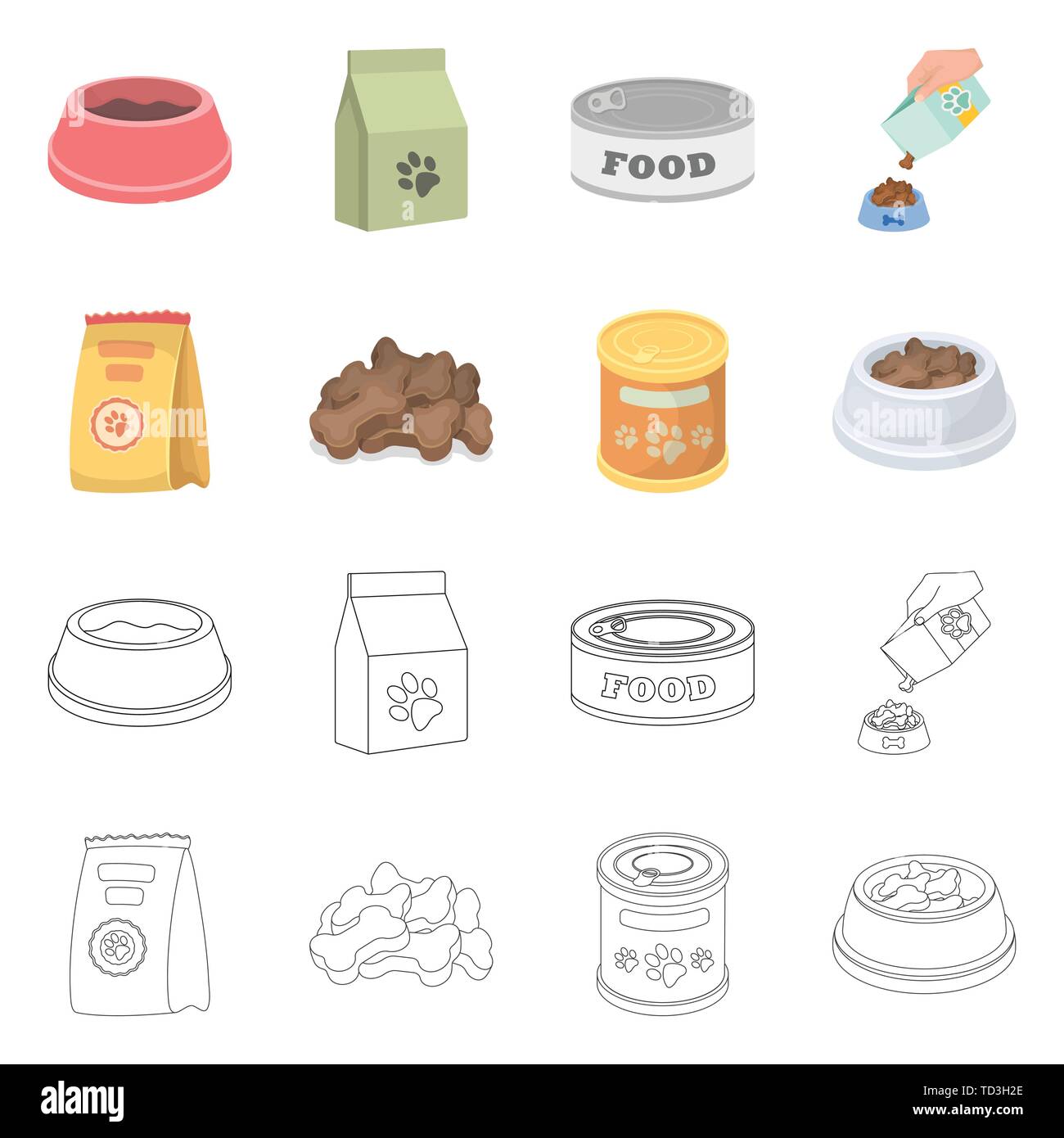 Hund, Schüssel, Futtermittel, Futter, Tasche, Eiweiß, Ernährung, Zinn ...