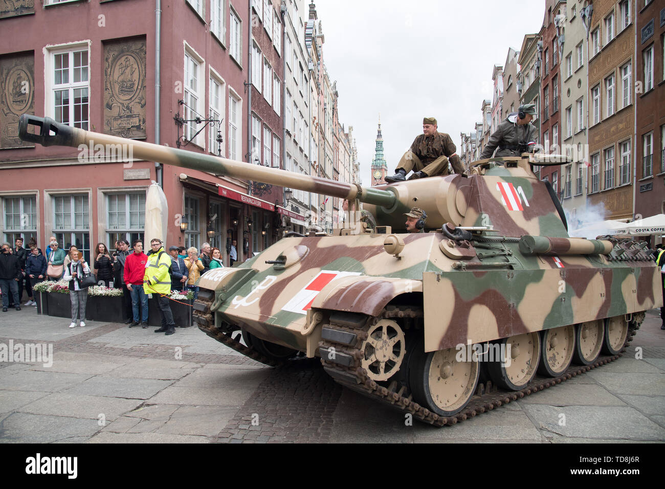 Rekonstruktion des Zweiten Weltkriegs Deutschen mittlerer Panzer ...