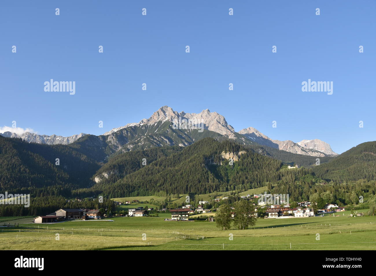 Saalfelden, Salzburg, Steinernes Meer, Saalfeldner Becken, Talboden ...