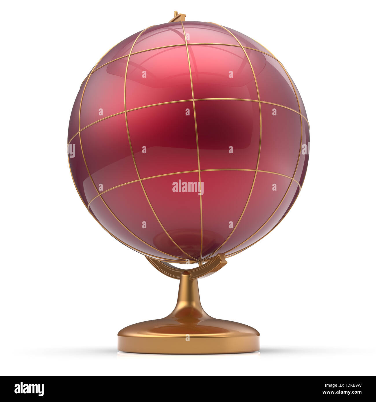 Globus leeren roten Planeten Mars global Geographie Schule Studium Welt ...