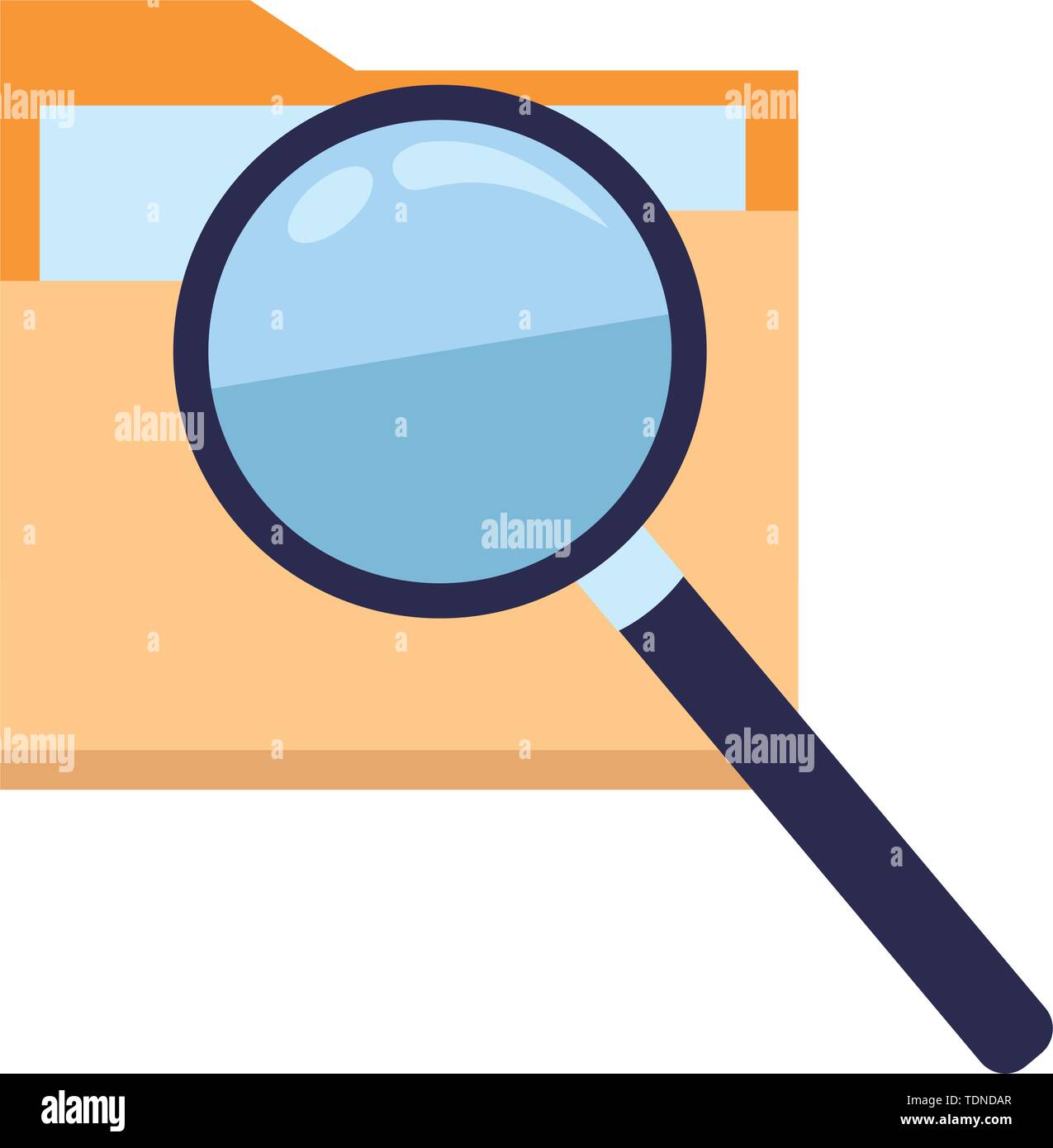 Dokumente Ordner Symbol Dateien Cartoon Stock-Vektorgrafik - Alamy