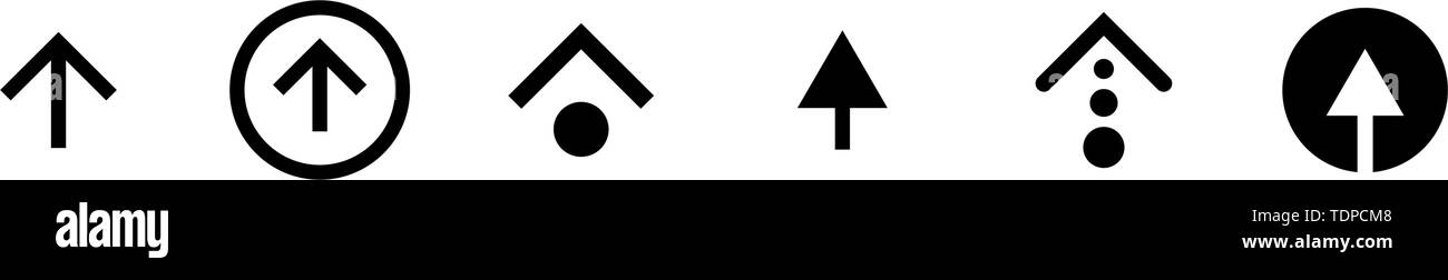 Nach oben streichen Symbol scrollen Piktogramm für Blogger Web UI ...