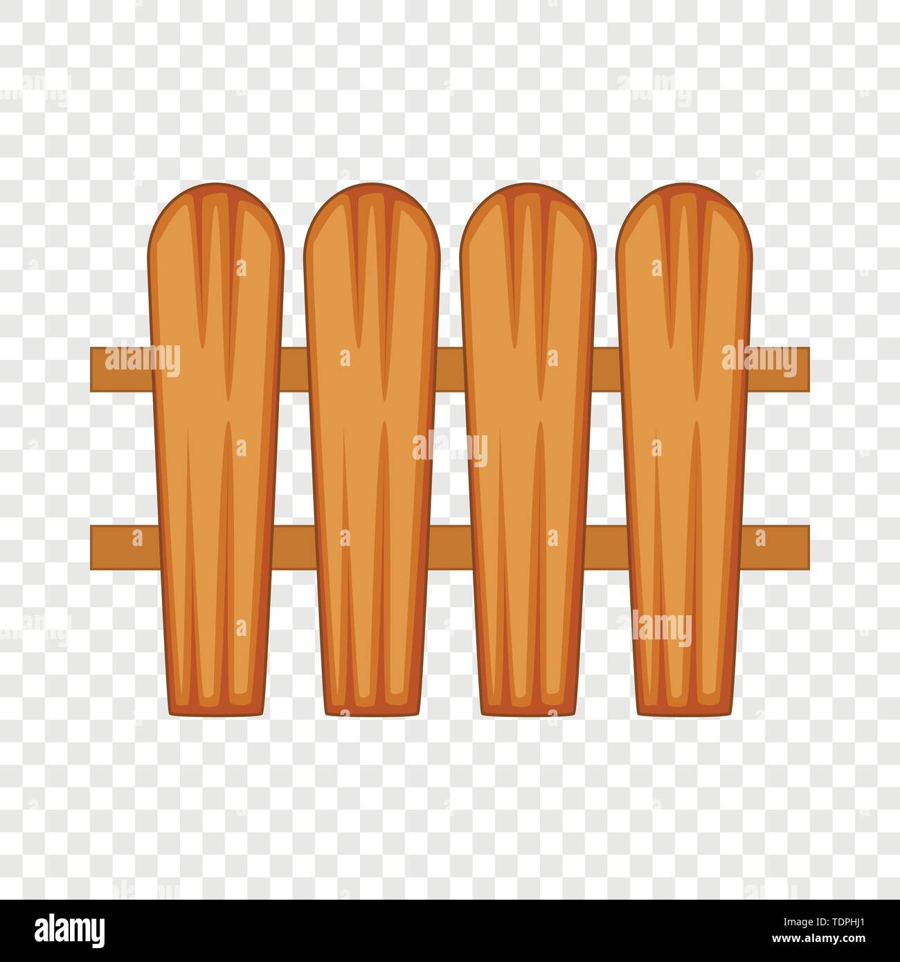 Zaun aus Brettern Symbol, Cartoon Stil Stock-Vektorgrafik - Alamy