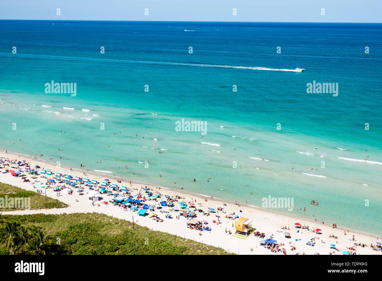 Miami Beach Florida, North Beach, Wasser im Atlantischen Ozean ...