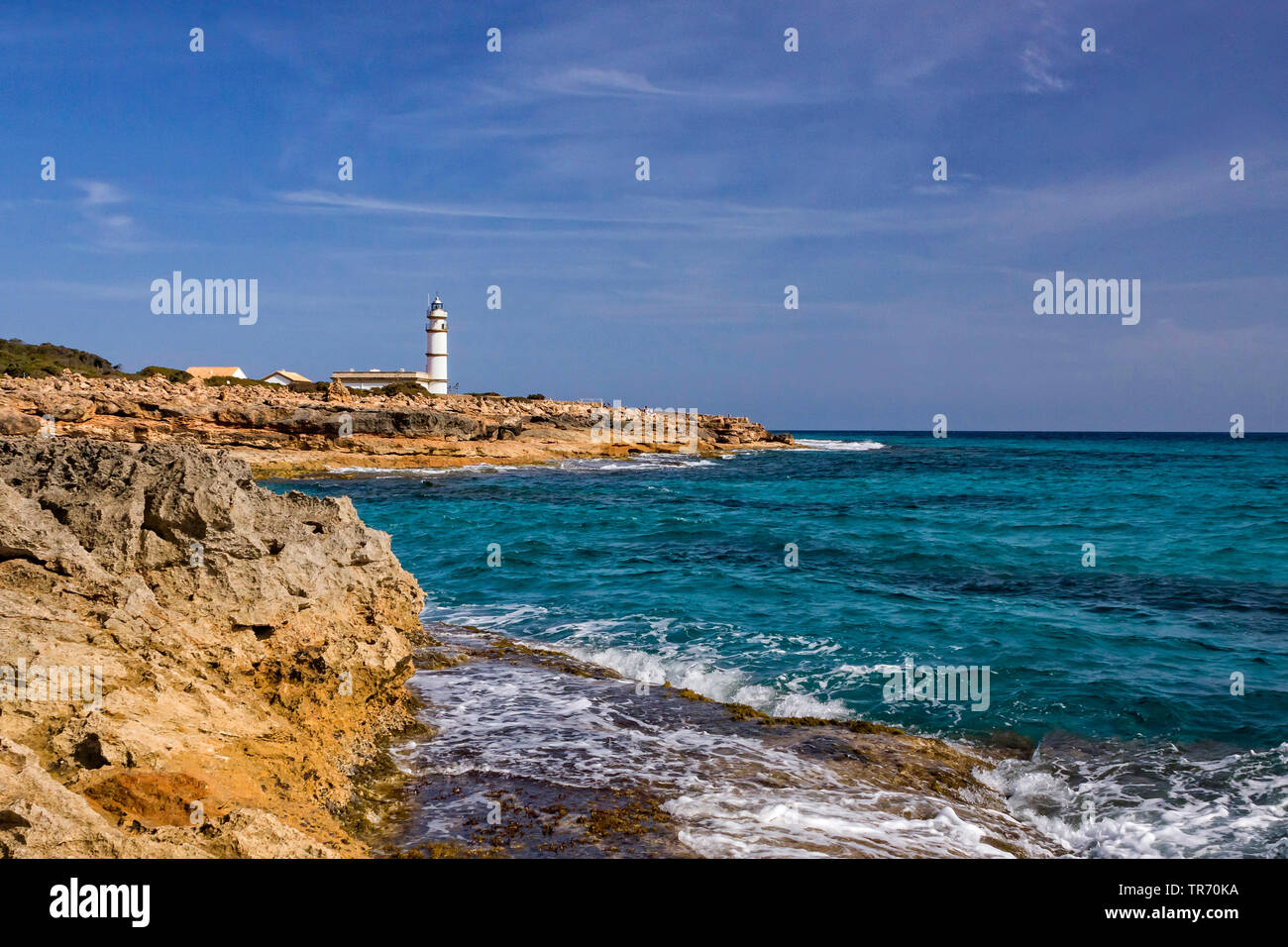 Cap De Ses Salines Leuchtturm Stockfotos und -bilder Kaufen - Alamy