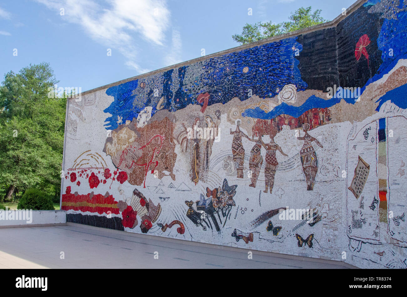 Mosaik - Pelince - asnom Memorial Center in Mazedonien, Staro ...