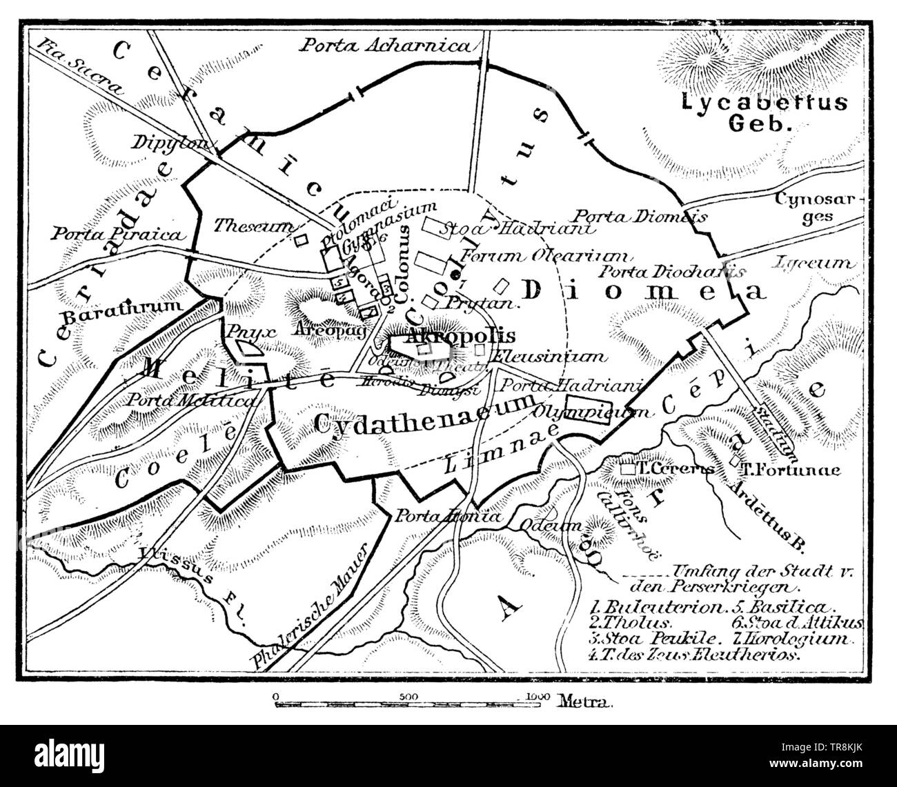 Historische karte des alten athen -Fotos und -Bildmaterial in hoher ...