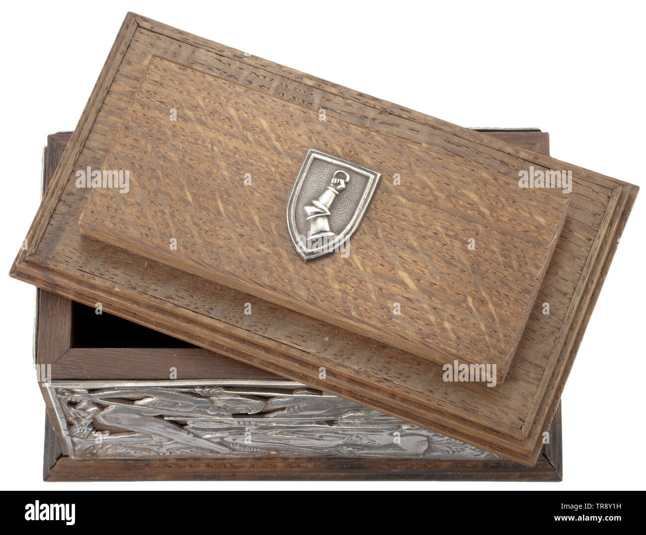 Hermann Göring - eine Lidded Eiche, mit silbernen Beschlägen ...