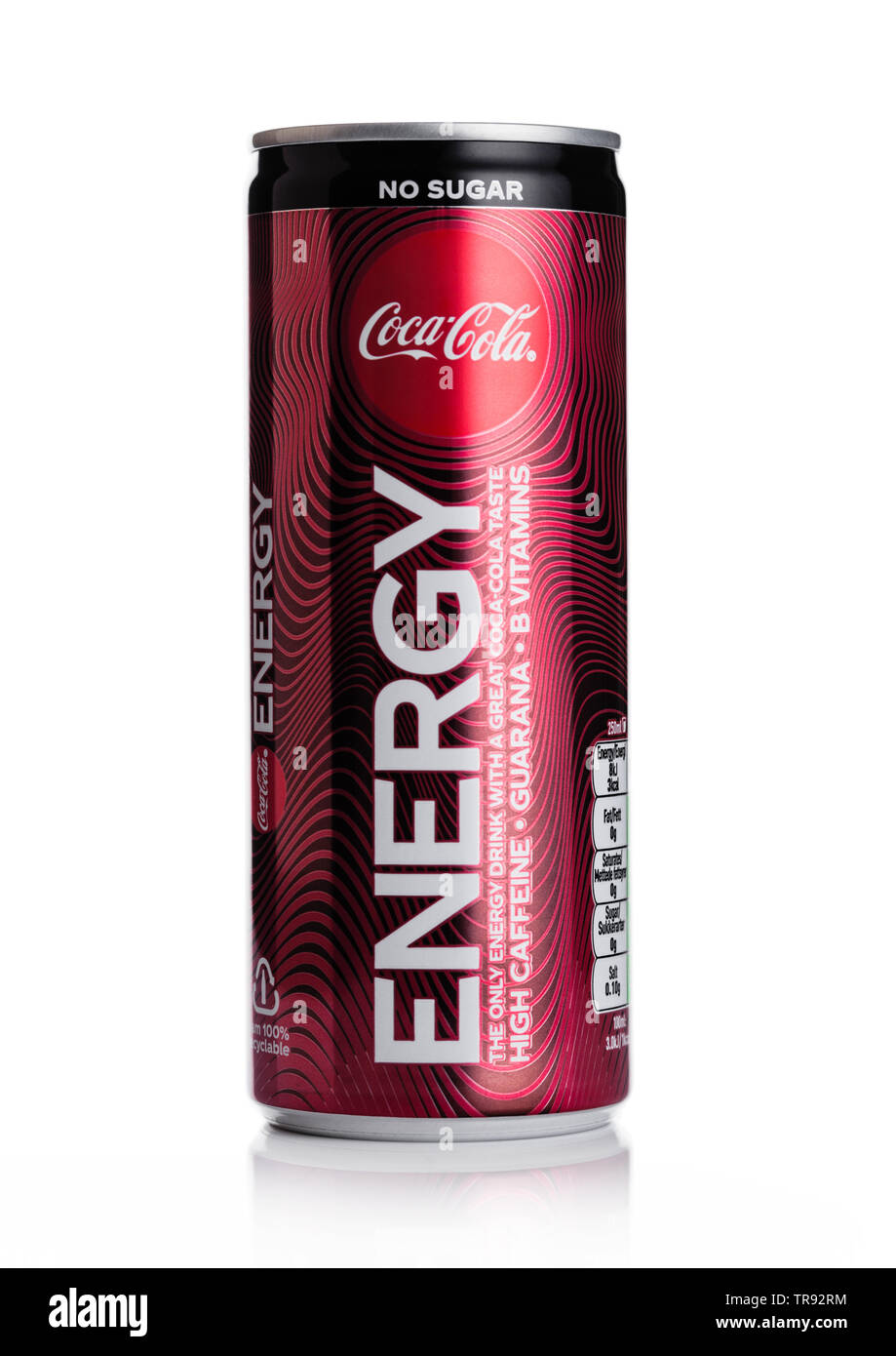 LONDON, UK, 29. MAI 2019: Aluminium kann von Coca Cola Zucker Freie ...