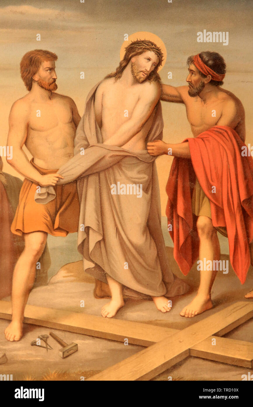 Jesus est depouille de ses vetements -Fotos und -Bildmaterial in hoher ...