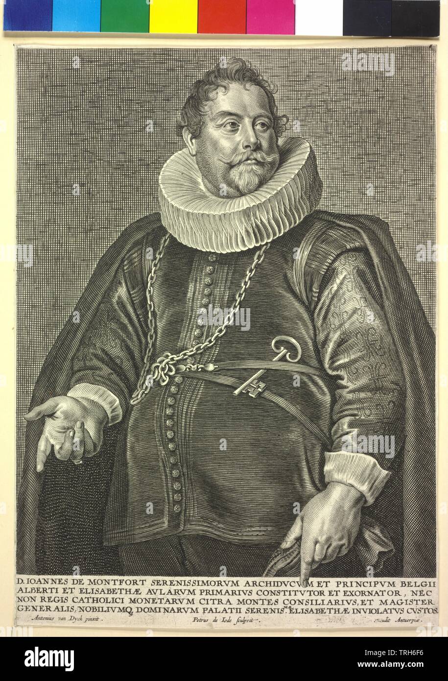 Montfoort, John Van, Kupferstich von Pieter de Jode auf der Basis von Anton van Dyck, von: van ...