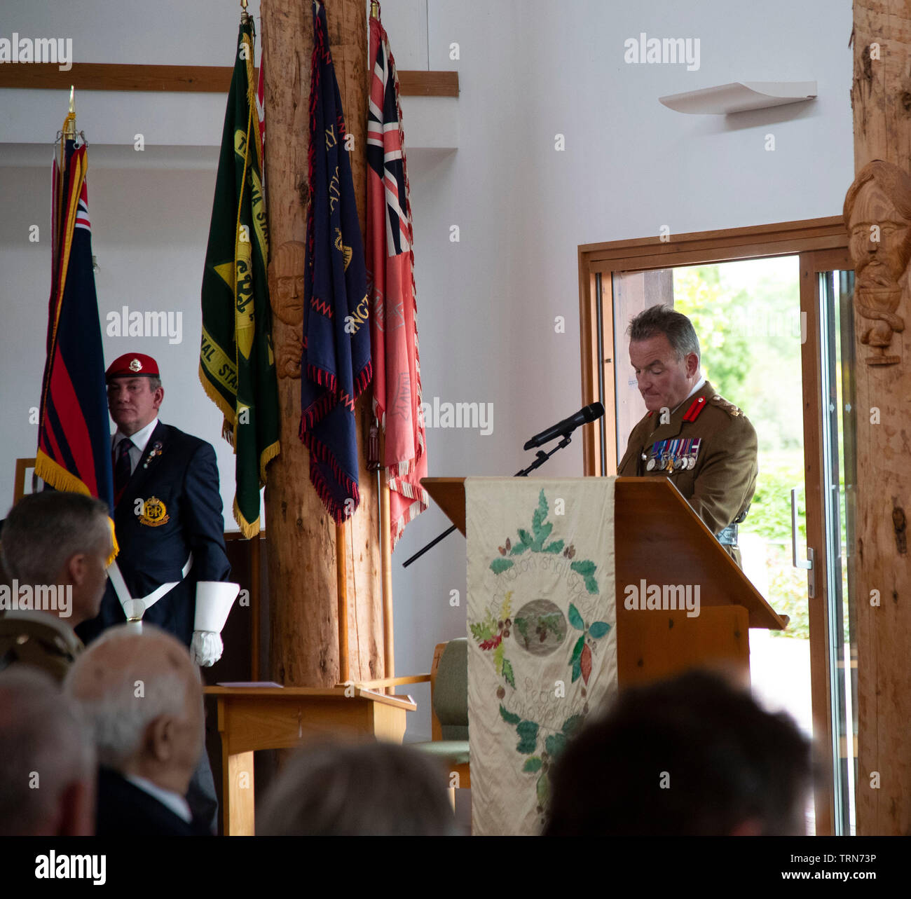 AIREWAS, England. 01. JUNI 2019: Provost Marshall Brigadier Dave Neal ...