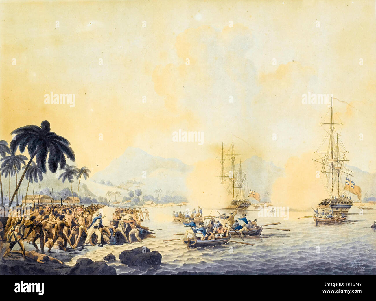 Der tod von captain james cook -Fotos und -Bildmaterial in hoher ...