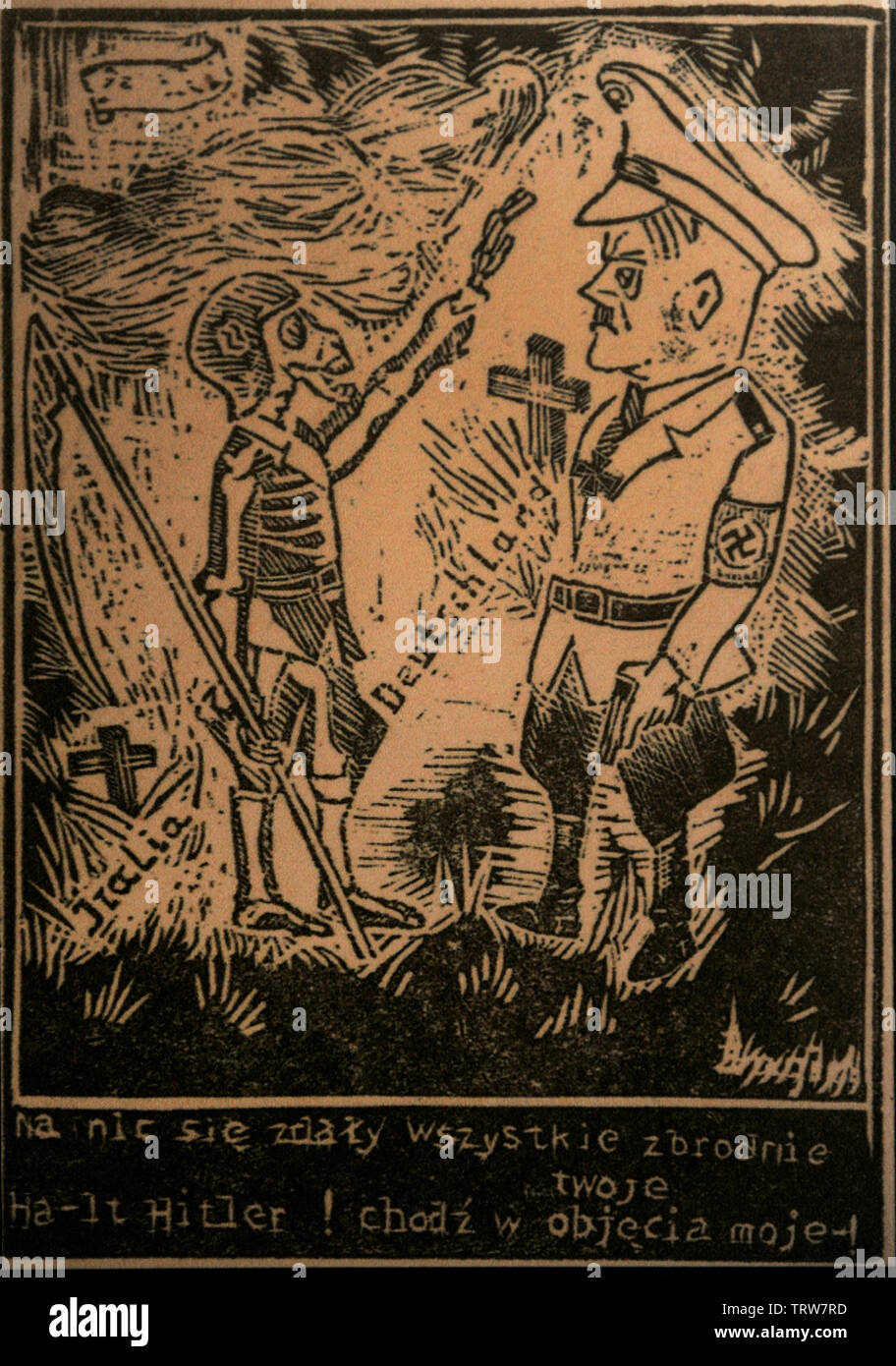 Anti-Nazi Poster. "Ihre Bemühungen sind vergeblich. Heil Hitler ...